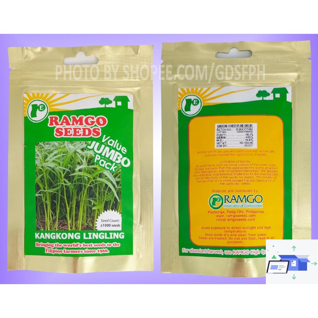 Ramgo Jumbo Pack Kangkong Approx. 1000 Seeds GDSFPH_S4 | Shopee Philippines
