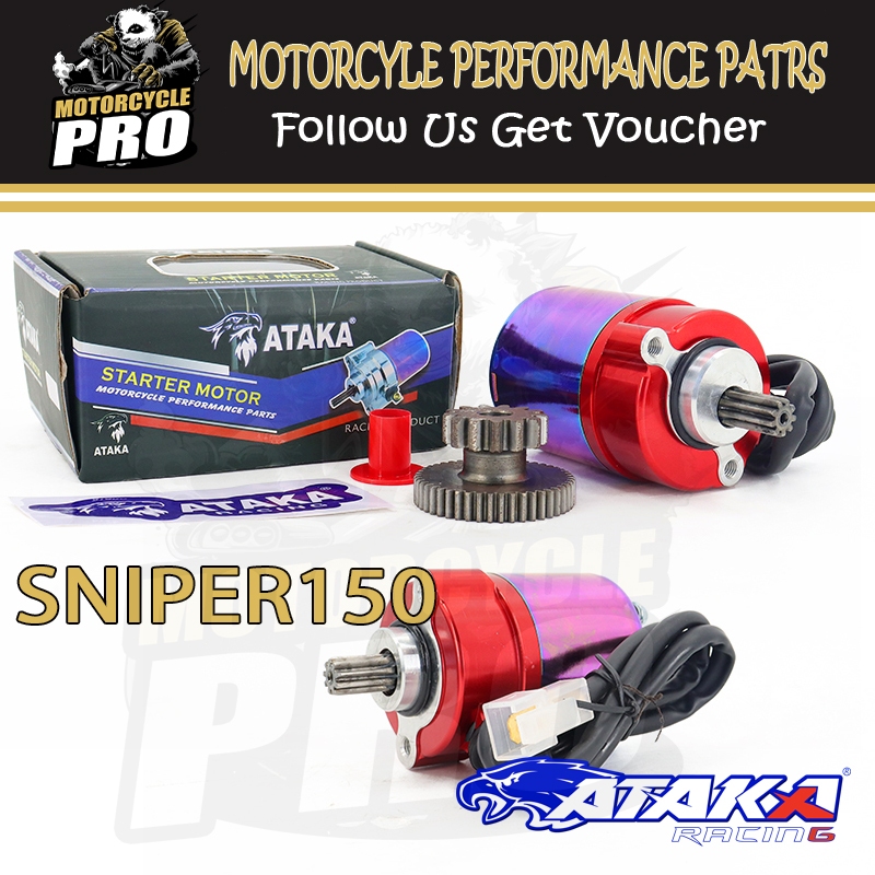 ATAKA Starter Motor 400/1000CC Plug and Play Yamaha Sniper 150 V1 V2 ...