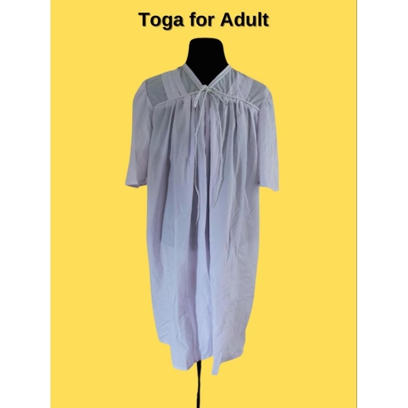 Graduation Toga Only white Adult and kods | Shopee Philippines