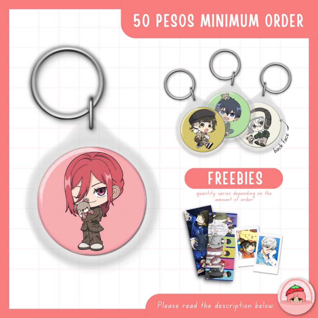 BLUE LOCK ANIME CHIBI TEDDY BEAR ACRYLIC KEYCHAINS | Shopee Philippines