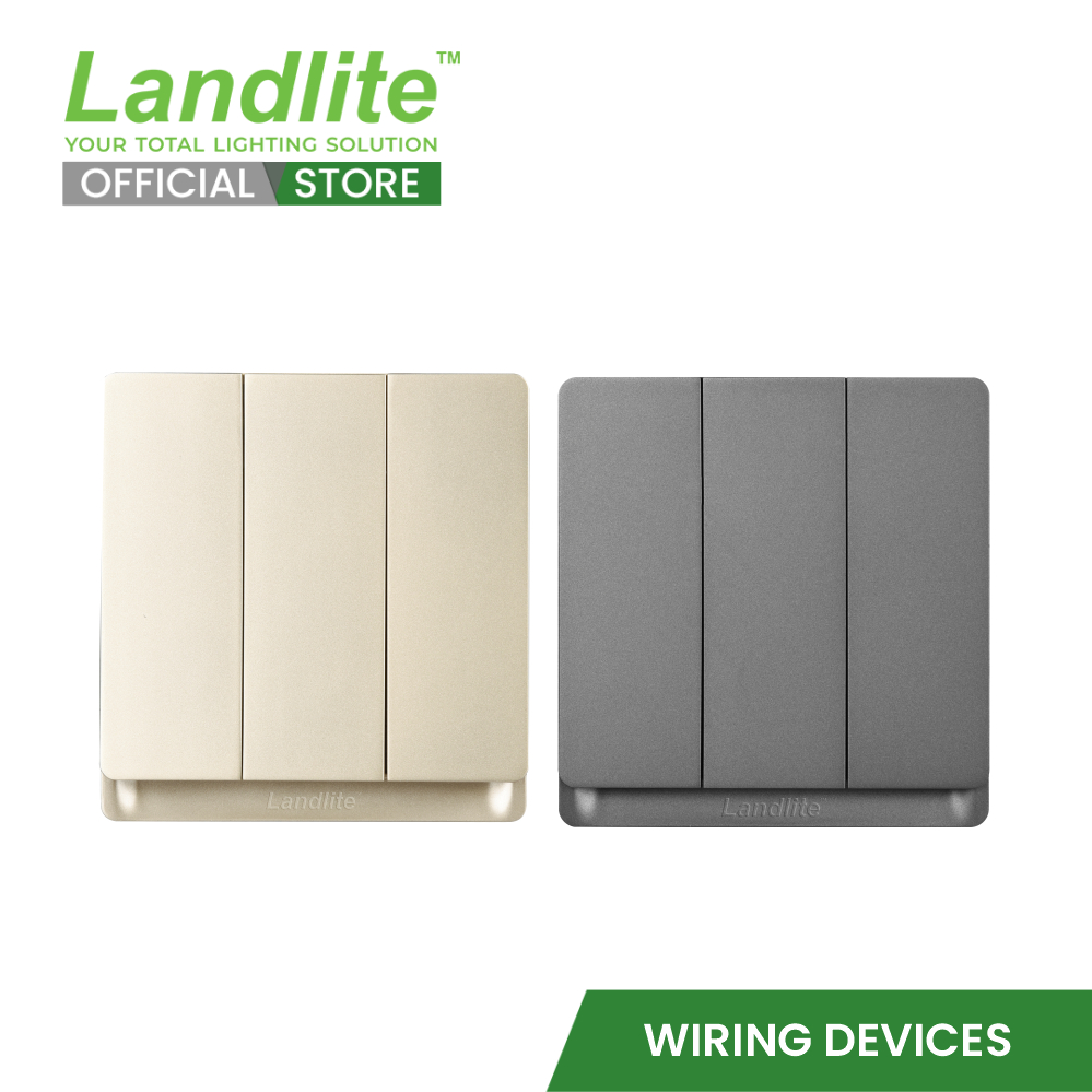 Landlite Wiring Devices (LWD-Q6-3G1W-GRY/CPG) | Shopee Philippines