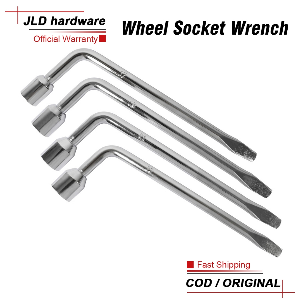 JLD L Type Wheel Socket Wrench Flat Head Hex Car Spare Tire Lug Nut ...