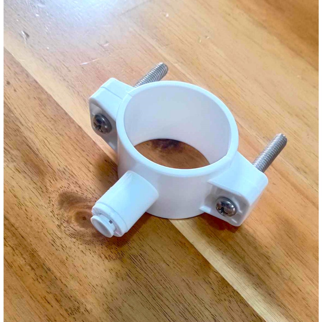 Saddle Clamp RO Water 40mm Drain Waste Water Pipe Clamp Valve Clips 1/4 ...