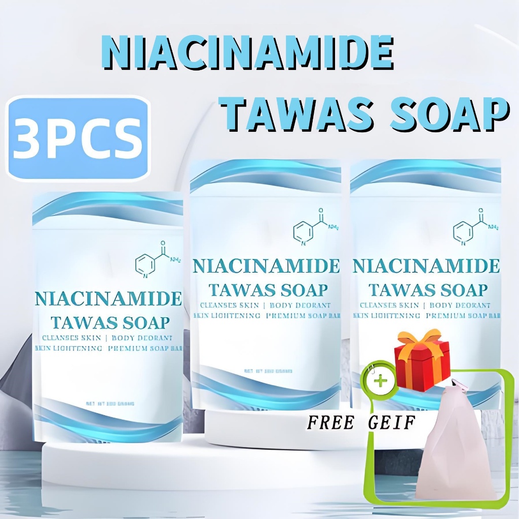 NIACINAMIDE TAWAS SOAP 100g | Body Deodorant Cleanses Skin Premium Soap Bar For All Skin Types ...