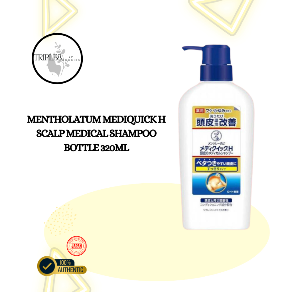 Rohto Mentholatum Mediquick H Scalp Medical Shampoo Bottle 320ml ...