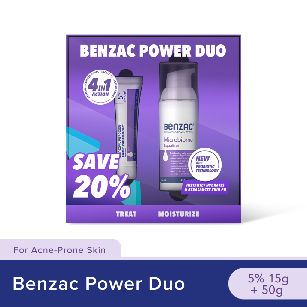 Benzac Acne Treat and Soothing Kit (Benzoyl Peroxide Acne Treatment Gel ...
