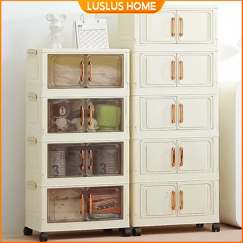 LUS Multifunctional Storage Cabinet Organizer For Clothes Foldable ...