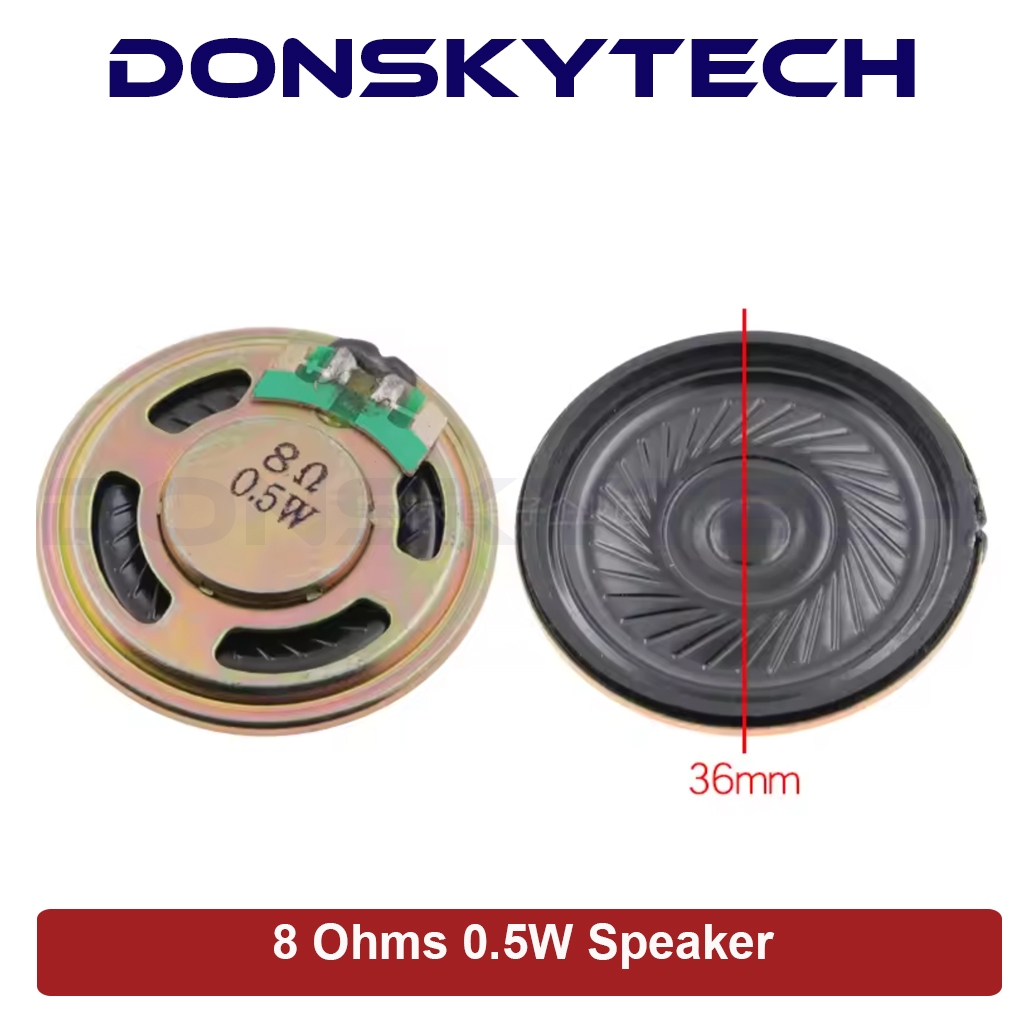 8 Ohms 0.5 Watts Speaker/ 8 Ohms one half watts speaker | Shopee ...
