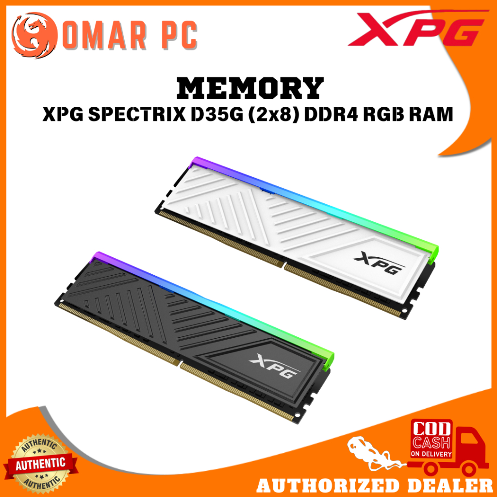 BRAND NEW ADATA XPG SPECTRIX D35G 16GB RGB SYNC ( 2X8GB) 3200MHZ DDR4 RGB RAM | Shopee Philippines