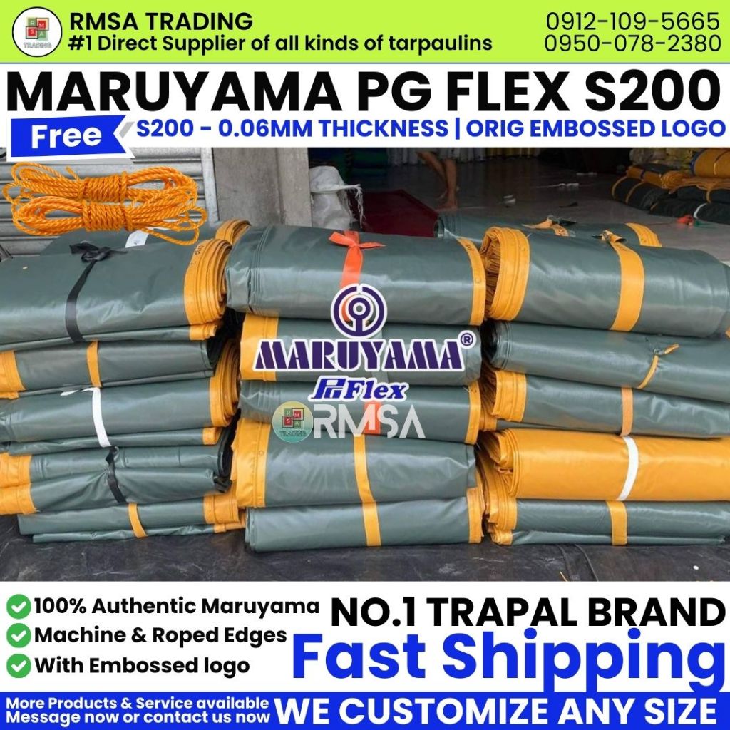 RMSA | 8x8ft S200 ORIGINAL MARUYAMA PG FLEX | FOR TRUCK COVER | ROOF ...