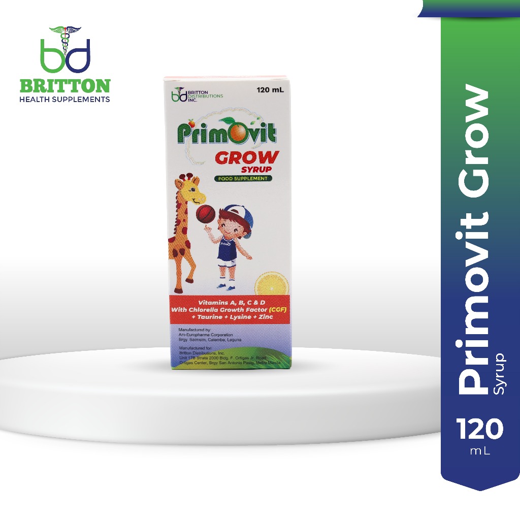 Primovit GROW - Multivitamins and Minerals 120ml Bottle | Shopee ...