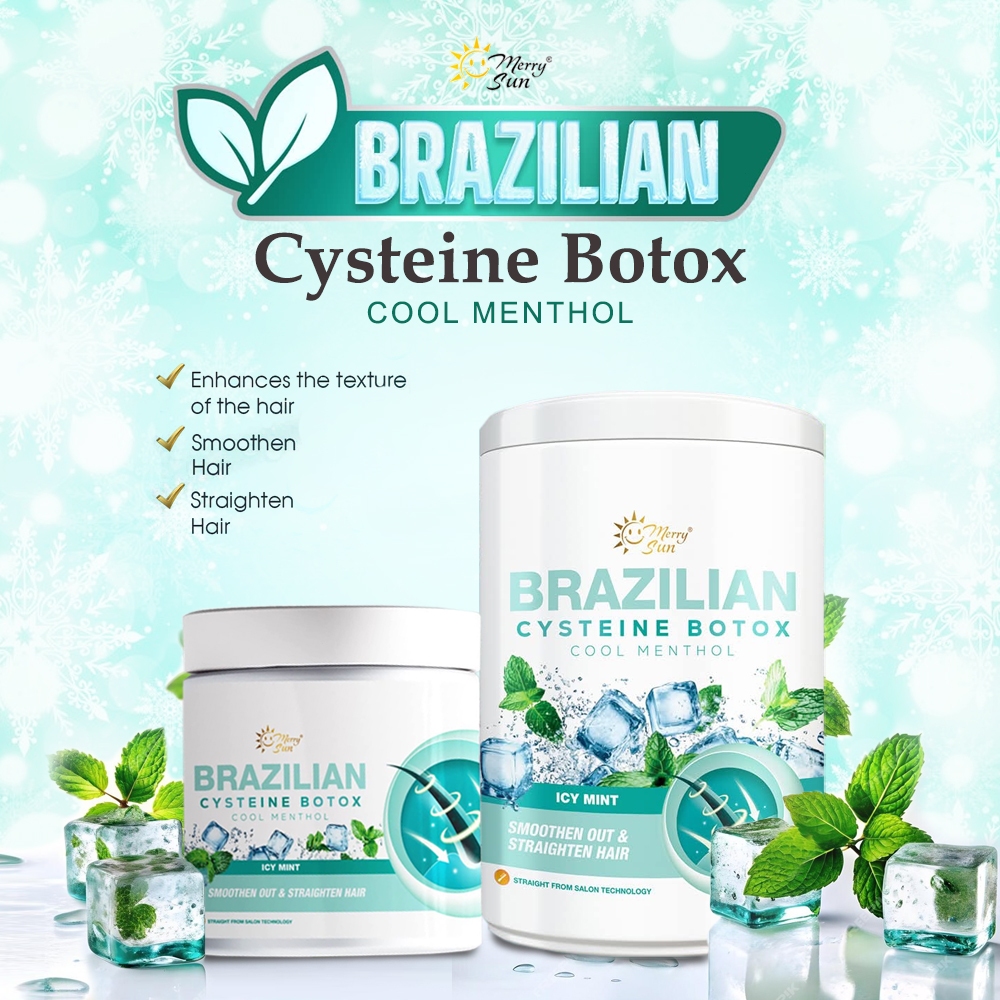 Merrysun Brazilian Cysteine Botox, Smooth Cooling Hair Mask with Ice ...