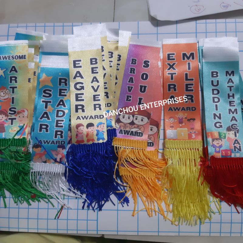 CUSTOMIZED 100PCS RIBBON for GRADUATION / ACADEMIC / AWARDS | Shopee ...