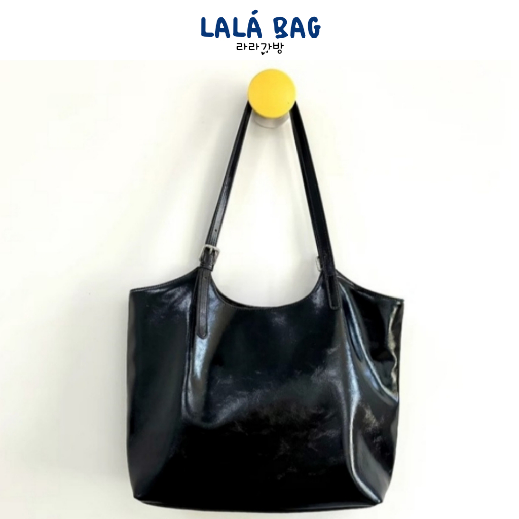 LALÁ BAG Large Minimallist Leather Commuter Everyday Tote Bag with ...