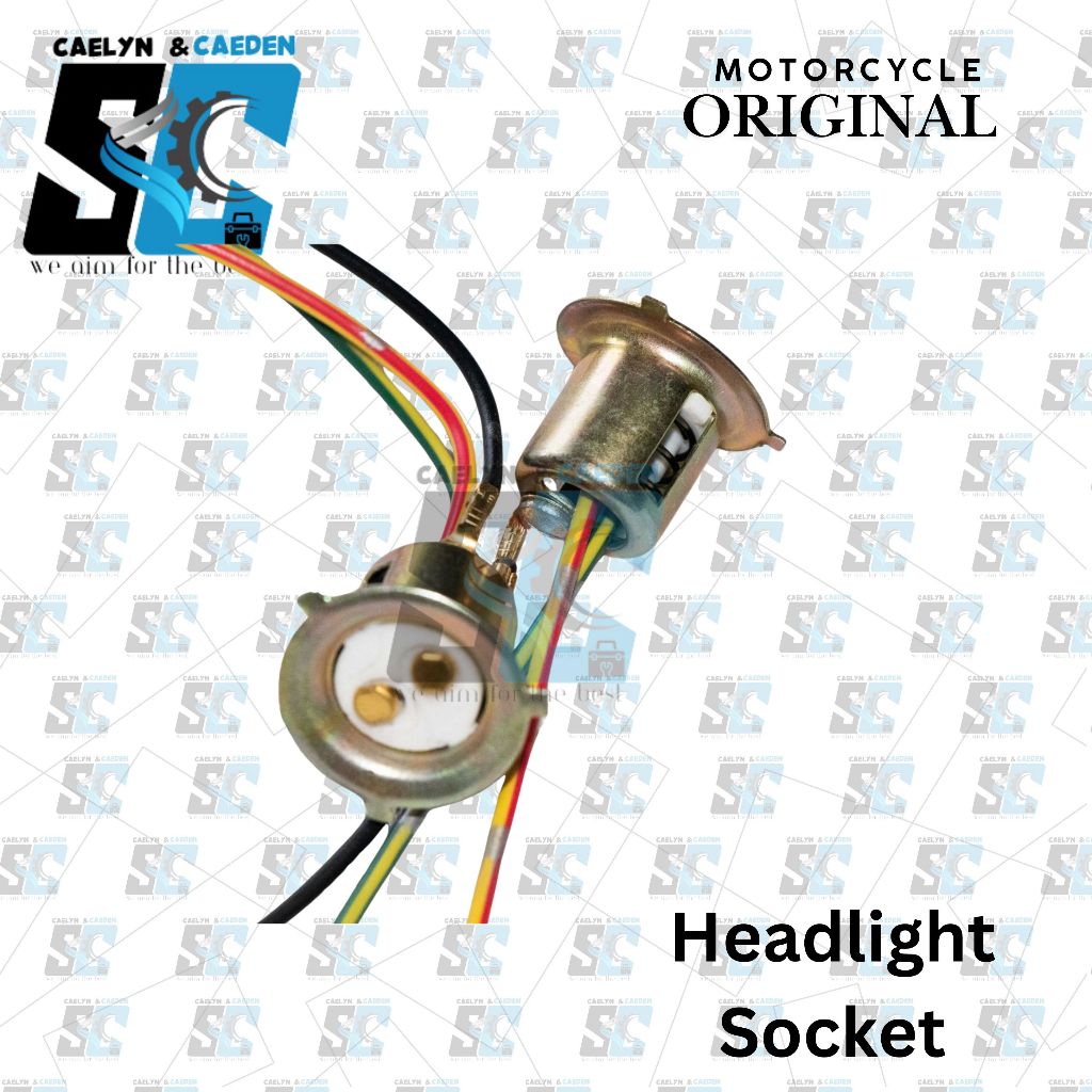 Original Japan Auto Wires Headlight Socket (small) for TMX/Wave/XMR ...