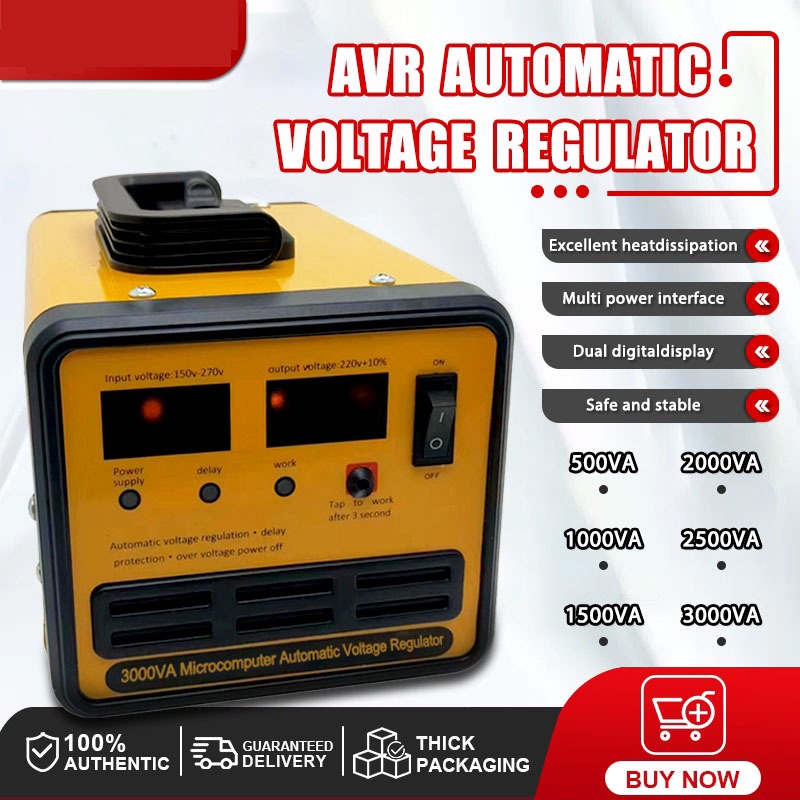 Automatic Voltage Regulator 2000 Watts Servo Type AVR Time Delay SVR ...