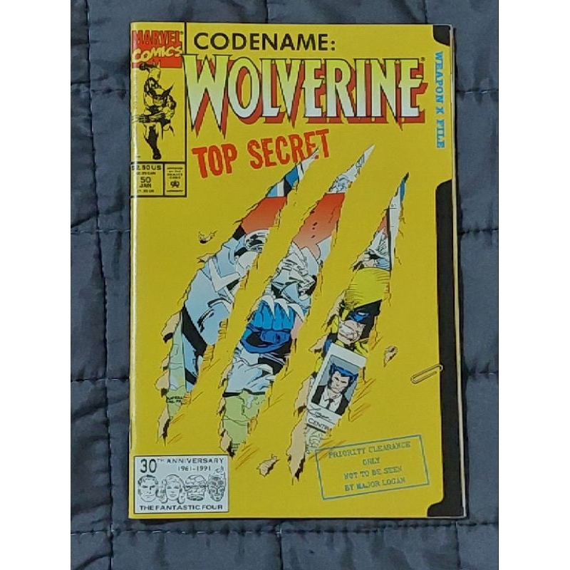 CODENAME: WOLVERINE 50 ( DIE CUT COVER , 1992 ) | Shopee Philippines