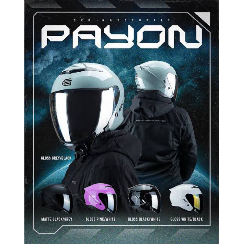 SEC HELMET PAYON HALF FACE | Shopee Philippines