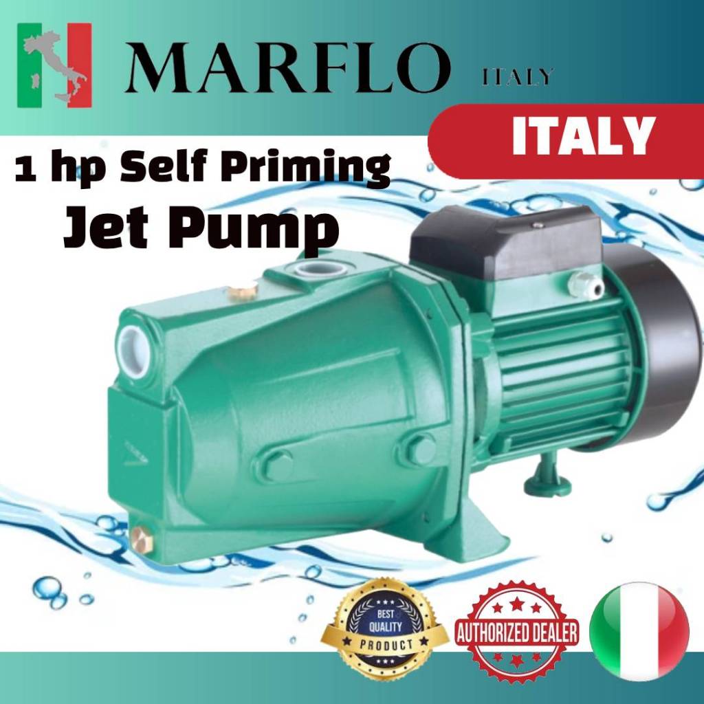 MARFLO ITALY Self Priming Jet Pump 1hp Water Booster Pump Shallow Well ...