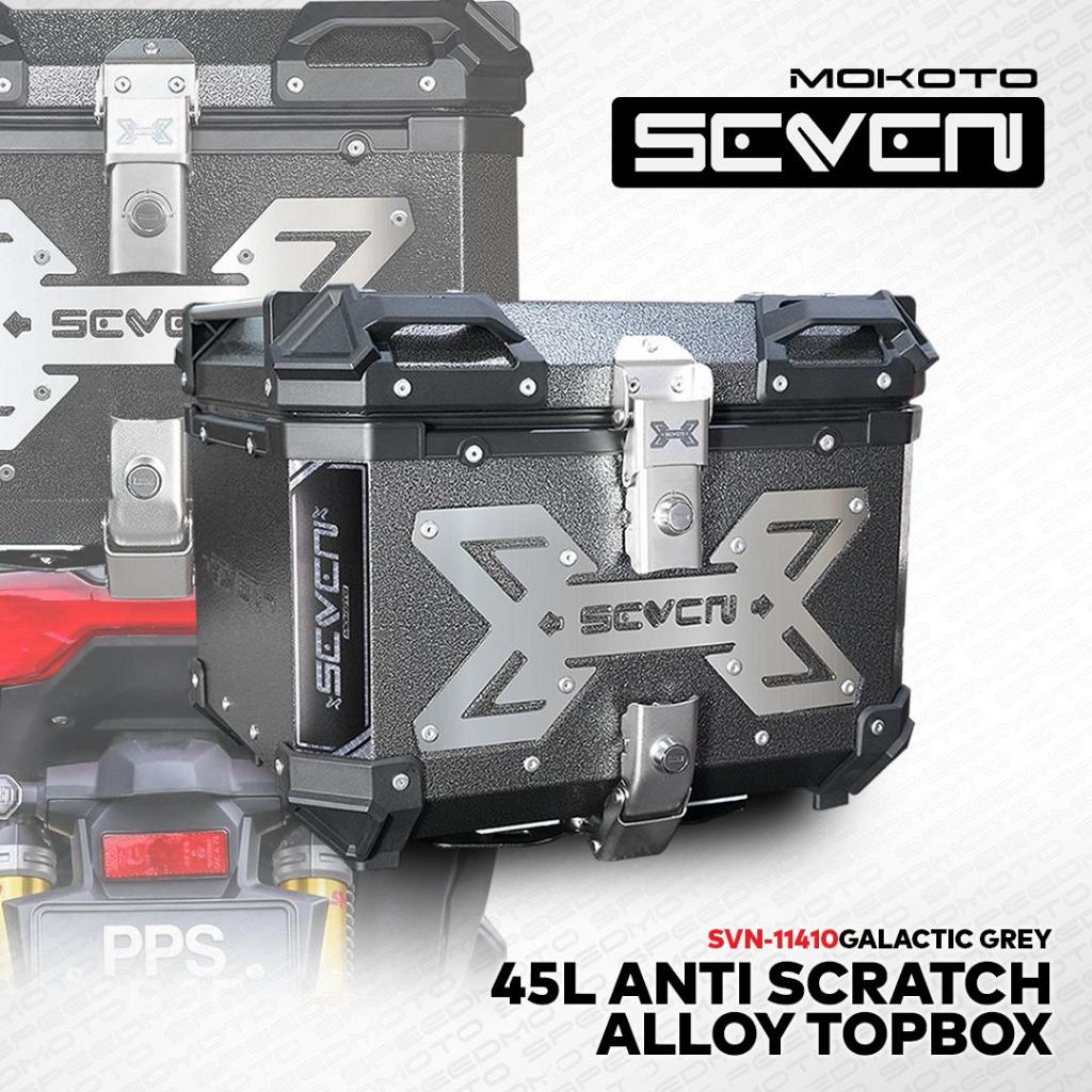 MOKOTO SEVEN SERIES 45L ALLOY TOP BOX ANTI-SCRATCH V1 XDESIGN REAR TAIL ...