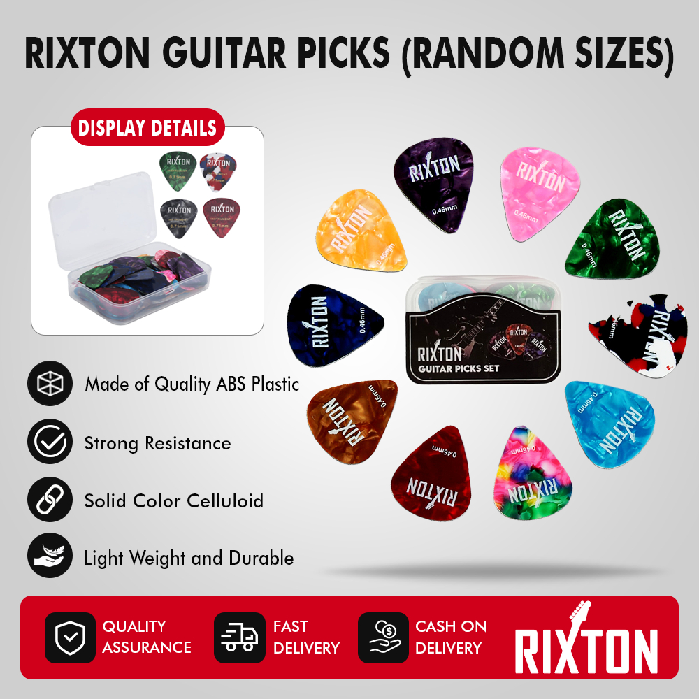 RIXTON Guitar Picks for Acoustic Guitar Folk Electric Bass Acoustic ...