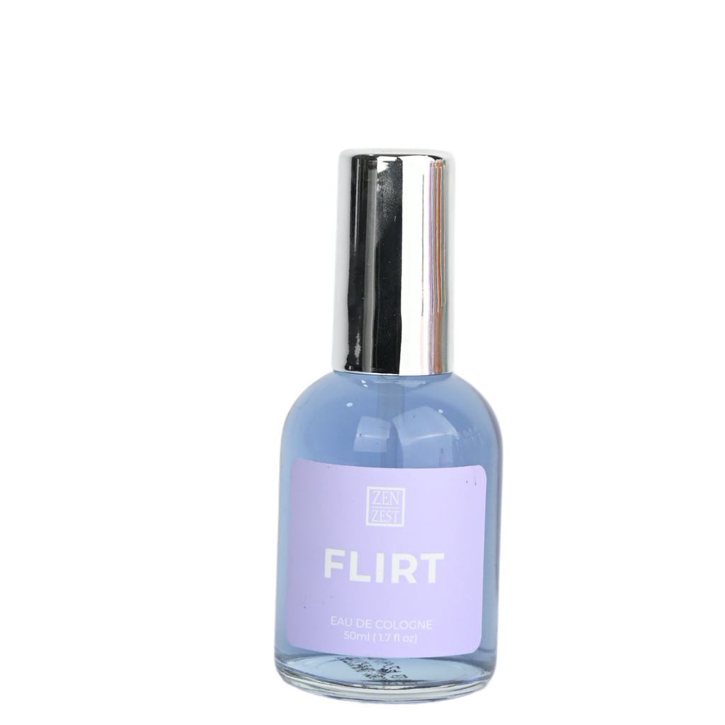 FLIRT 50ml Long lasting Powder Fragrance Zen Zest Oil Based Eau de ...