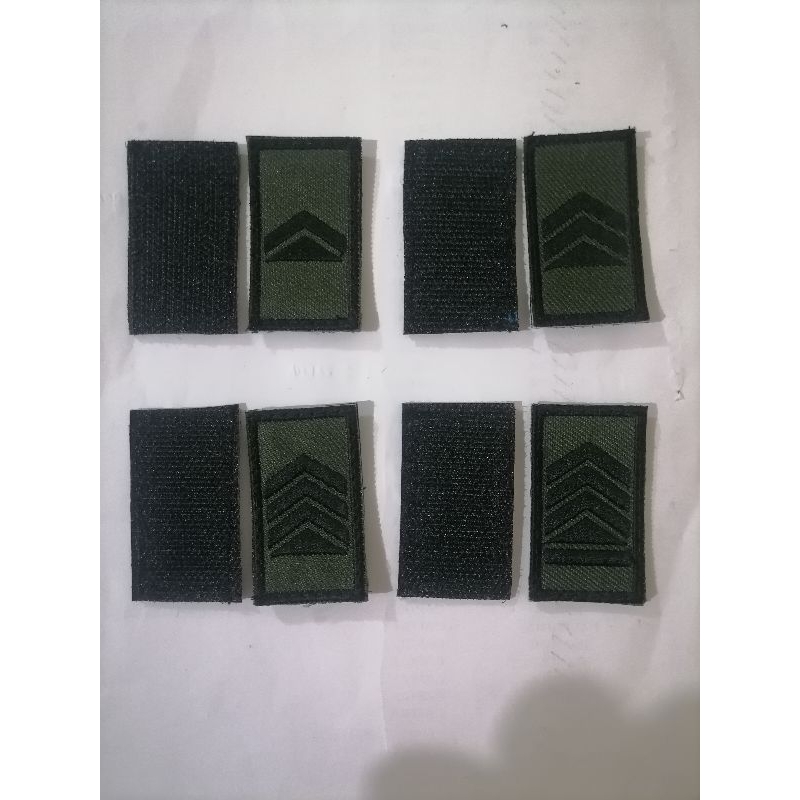 ARMY Ranks Patch PVT-SSGT with magic tape | Shopee Philippines