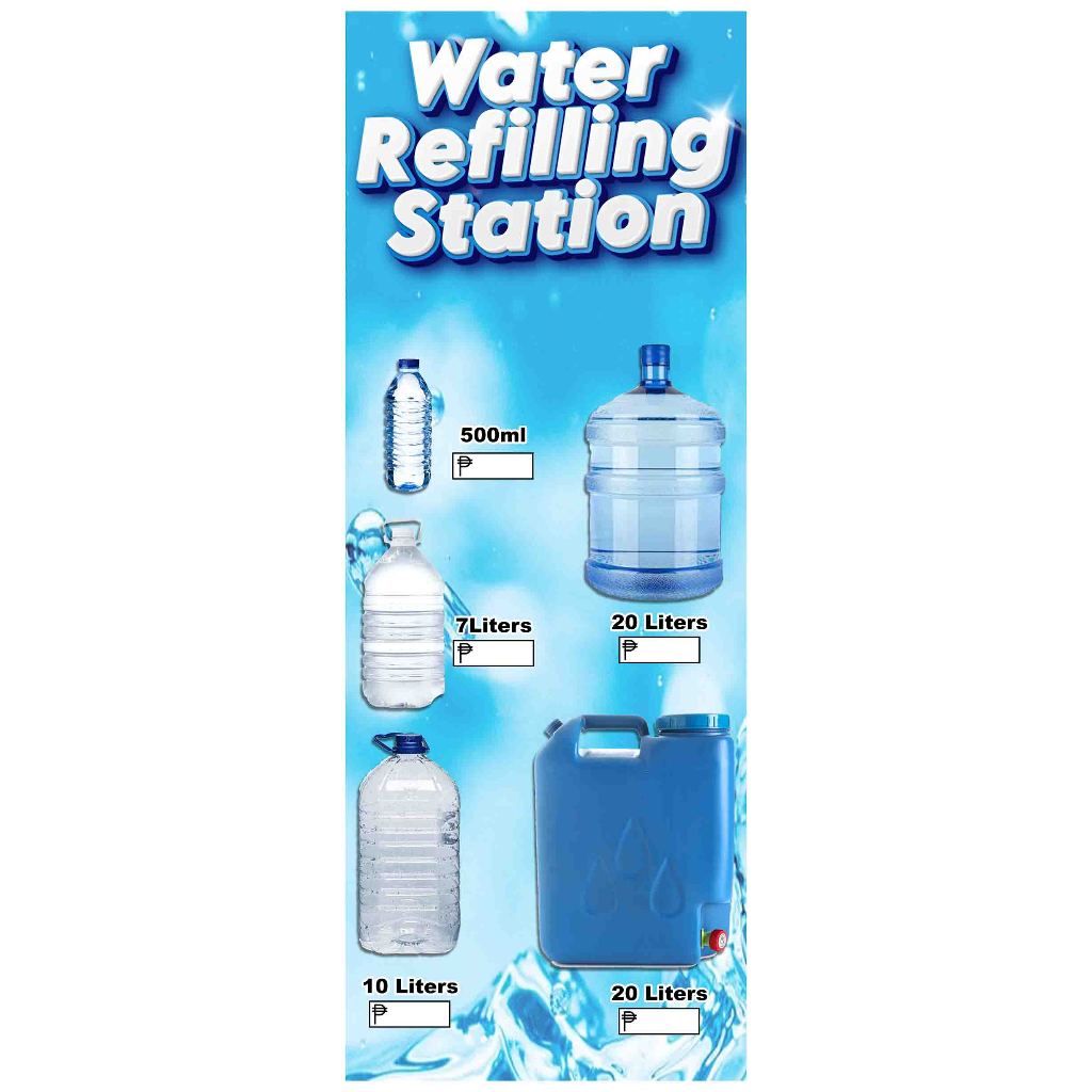 water refilling station tarpaulin mineral distilled purified VENDO ...