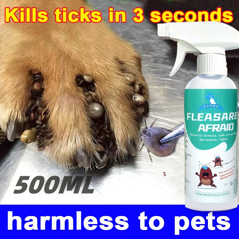 500ML Flea and Tick Remover for Dog and Cat Anti Garapata Remover for ...