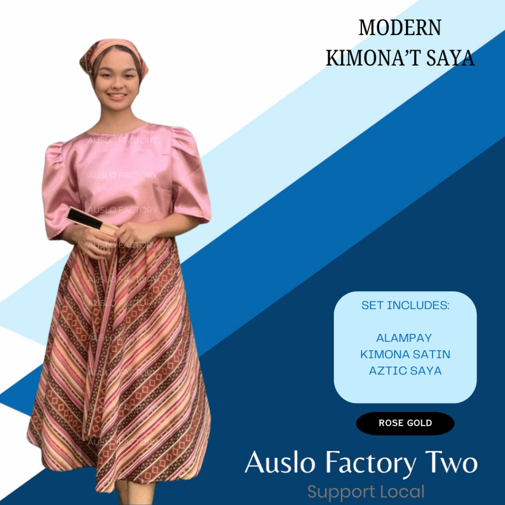 New Modern Kimona Saya Attire And Satin Kimona For Girls For Buwan Ng ...