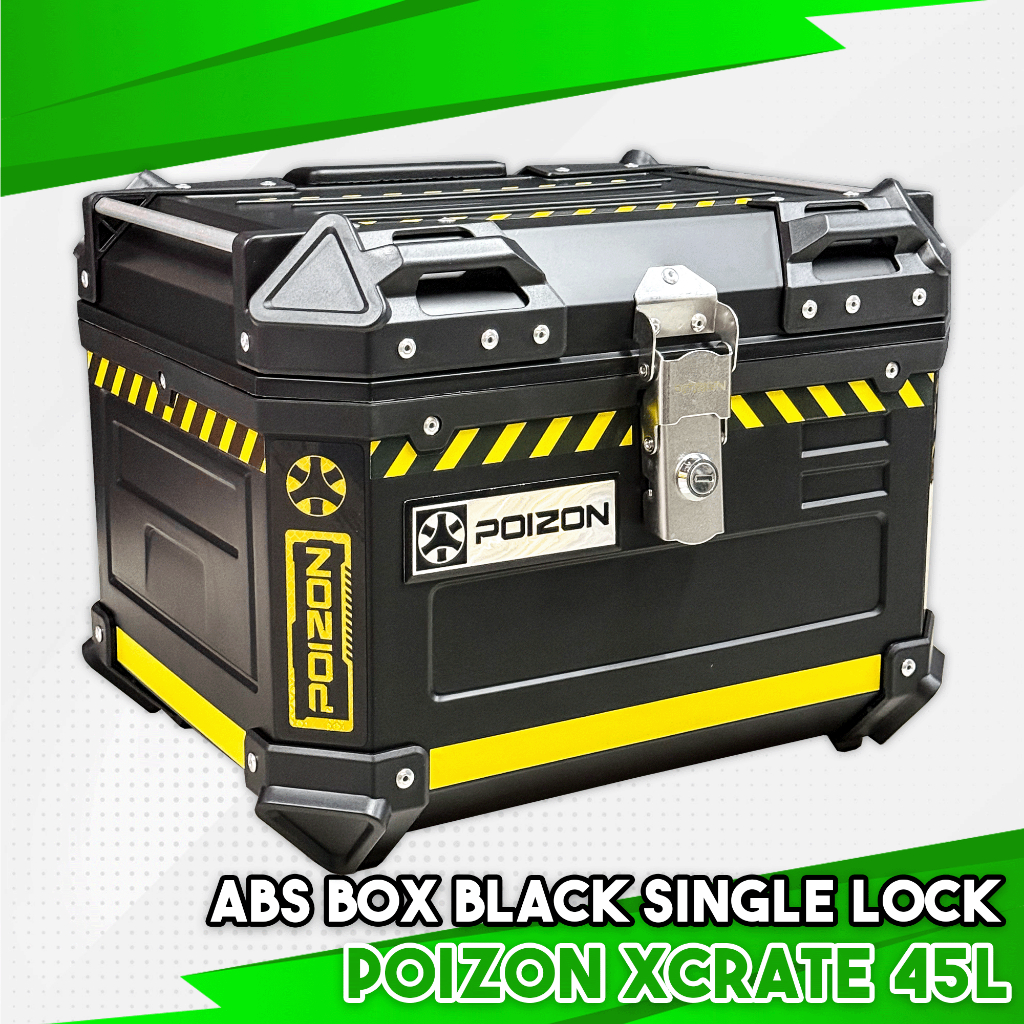 POIZON TOP BOX 45L XCRATE ABS BOX SINGLE LOCK | Shopee Philippines