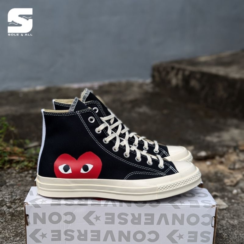 Cons X CDG Chuck 70 Hi Black | Shopee Philippines