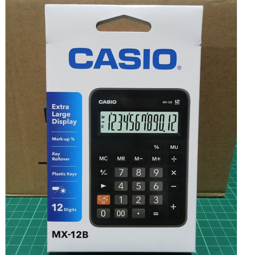* WHOLESALE ONLY * Casio Calculator MX-12B (Black Color / 12-Digits ...