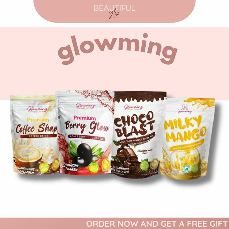 Glowming Shape Detox Coffee Shape | Berry Glow | Choco Blast | Milky ...