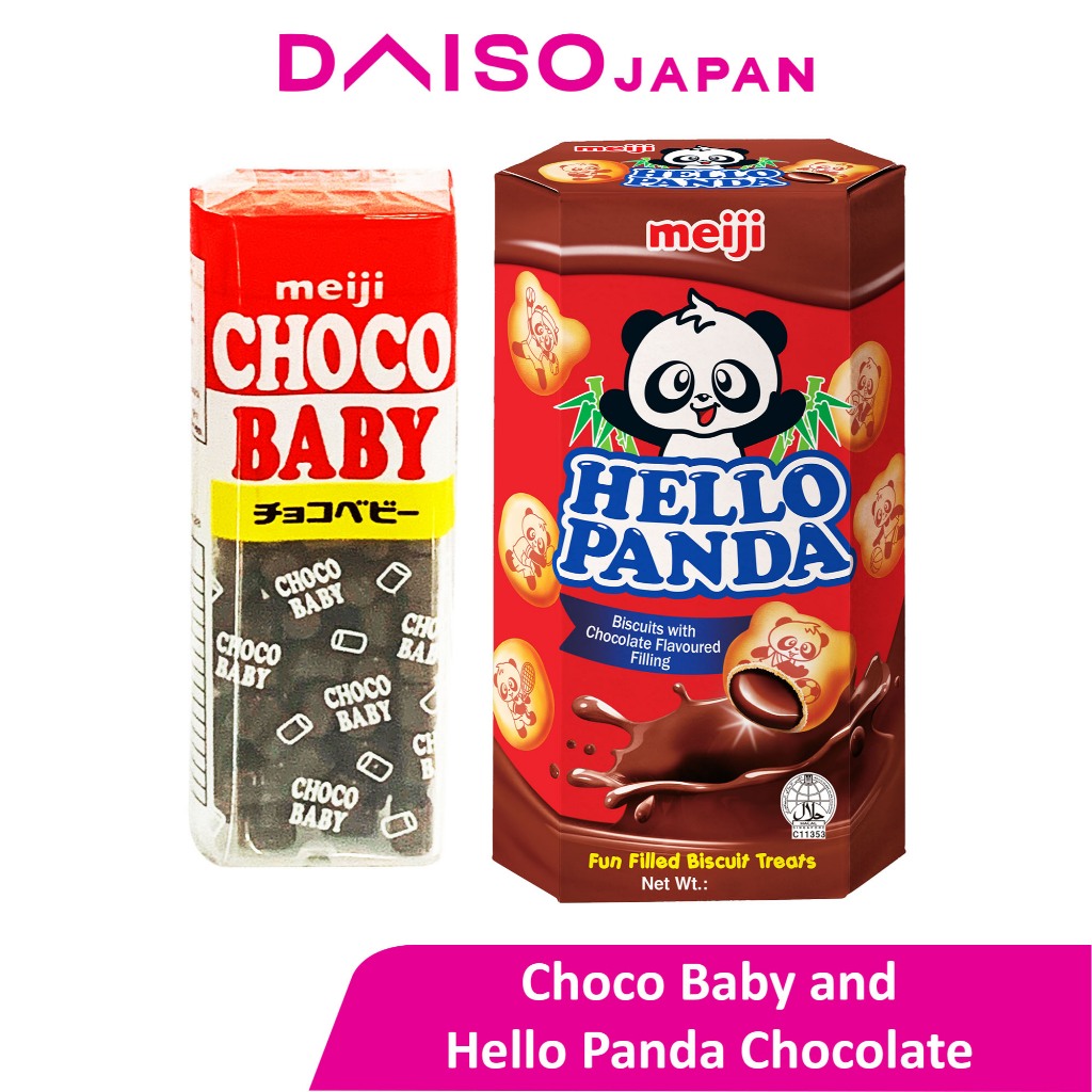 Daiso Meiji Choco Baby and Hello Panda Biscuits Chocolate Bundle ...