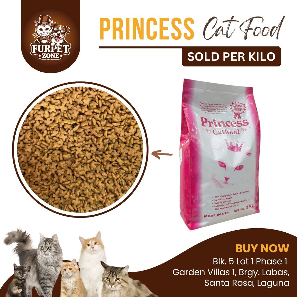 Princess Cat Food, All Life Stages - 500g & 1kilo | Shopee Philippines