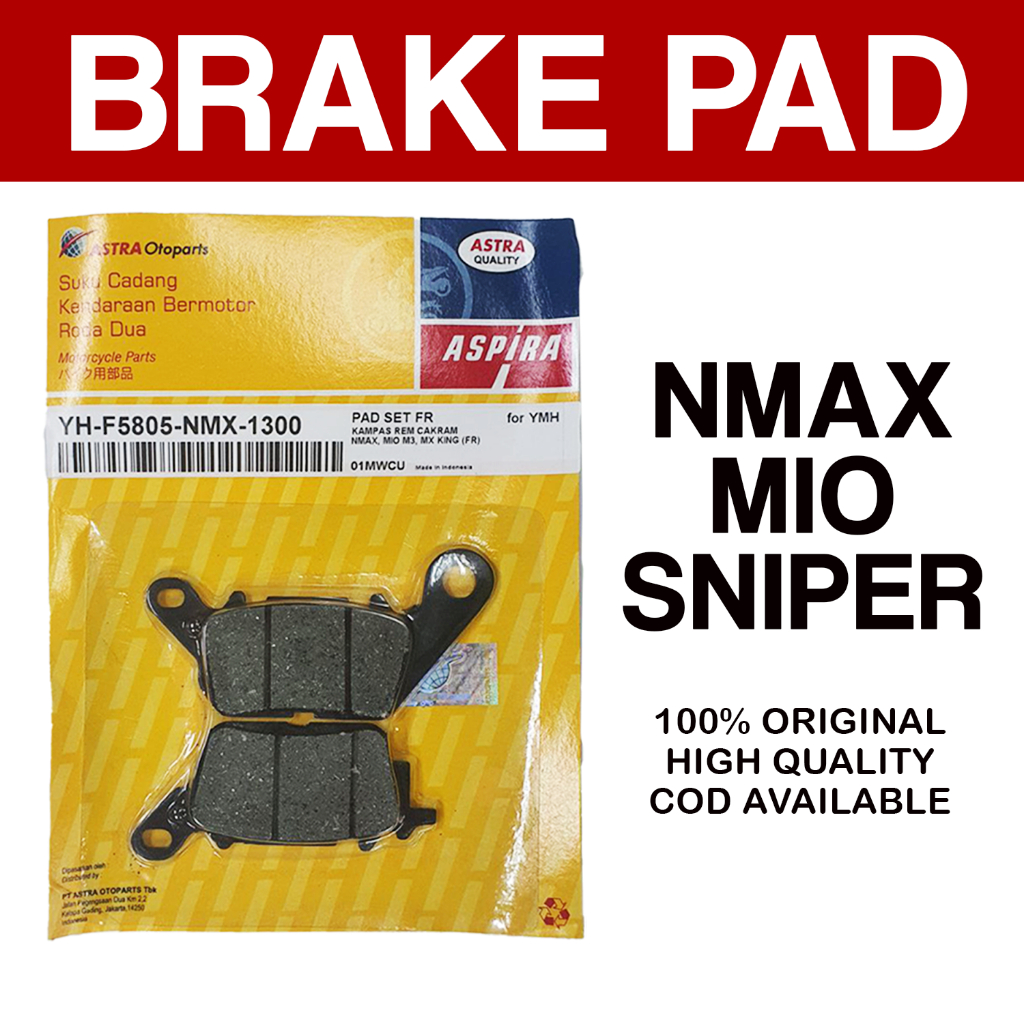 ASPIRA BRAKE PAD FOR YAMAHA MIO M3 MIO 125 NMAX V1 V2 SNIPER150 155 ...