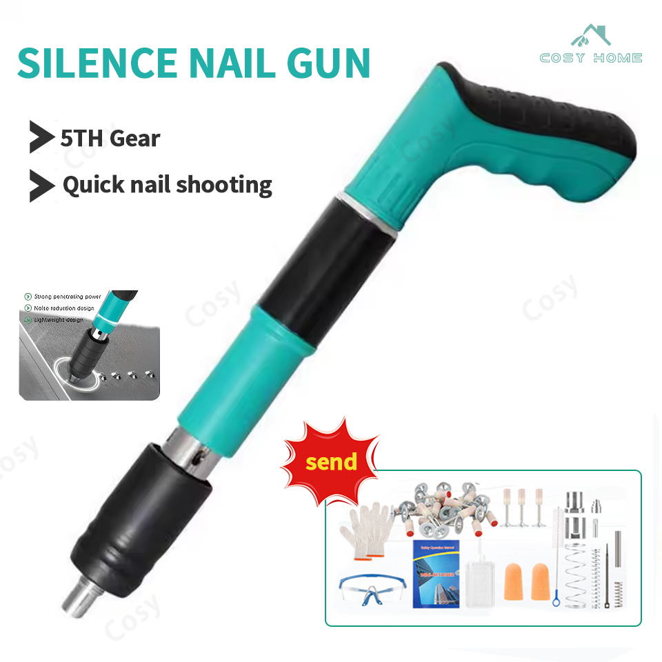 Manual Steel Nails Gun Rivet Tufting Concrete Wall Fastening Pipe Clamp ...