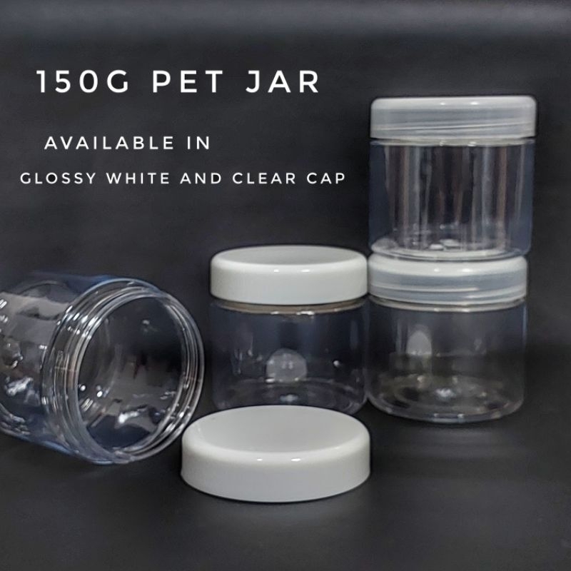 5pcs / 10pcs / 20pcs - 150g PET Jar Container 6x6cm | Shopee Philippines