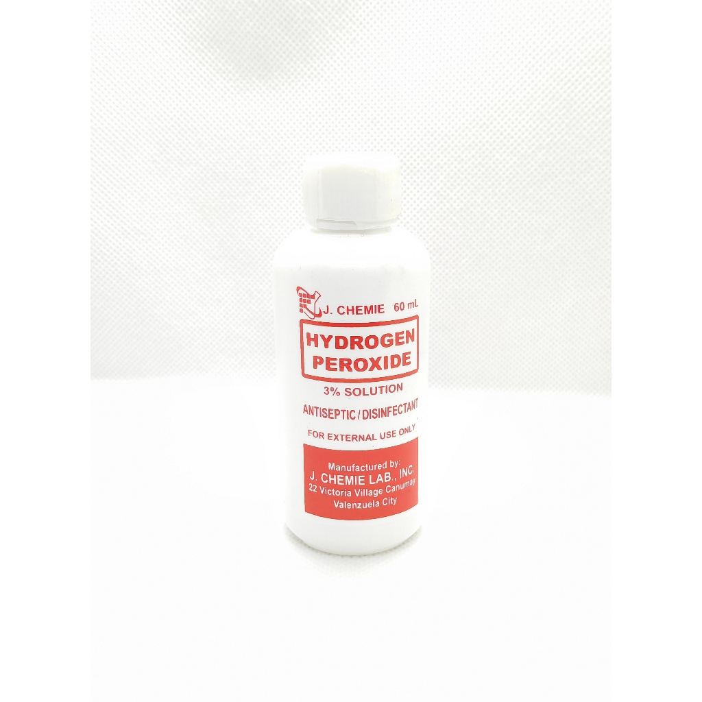 J. Chemie 3% Hydrogen Peroxide – Antiseptic & First Aid Disinfectant ...
