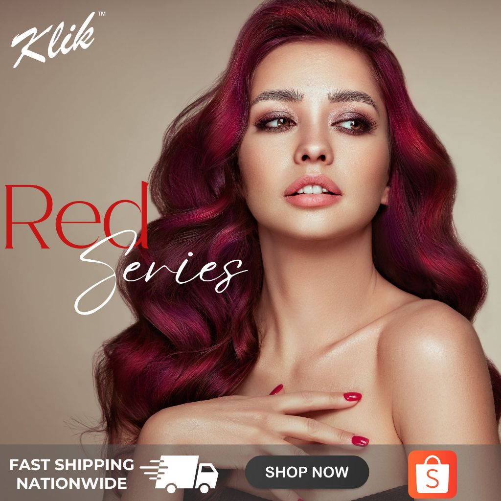 Klik Permanent Hair Color Cream 60ml - Red Series | Shopee Philippines