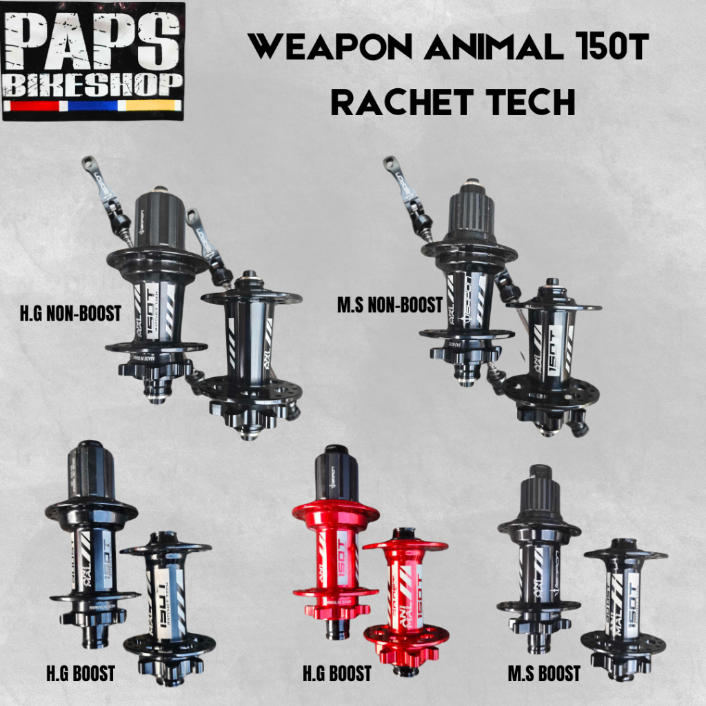 WEAPON ANIMAL 150T RACHET TECH FOR MOUNTAIN BIKE | Shopee Philippines