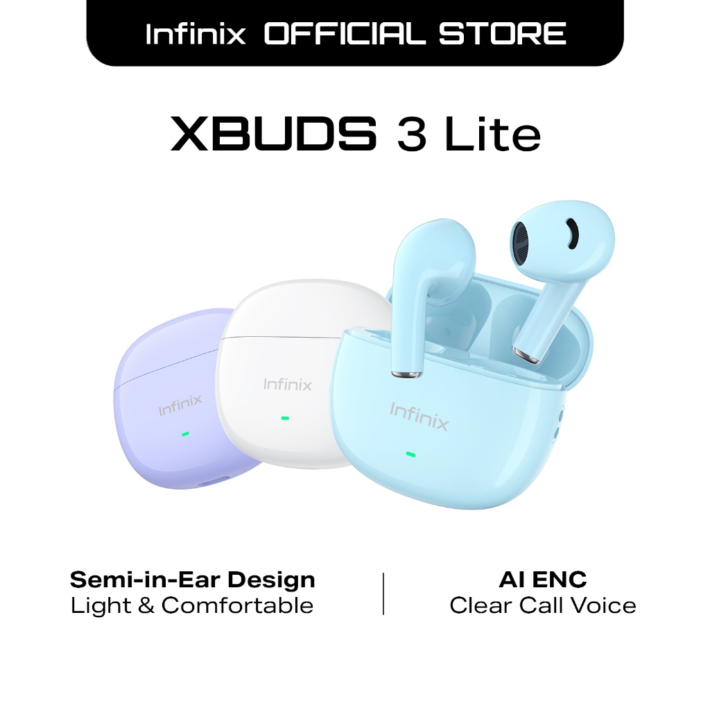 FREE - Infinix XE33 XBuds Lite 3 | Super Clear Call Voice | 24-Hour ...