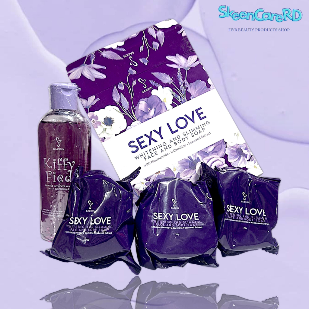 Saskin Sexy Love Face and Body Soap 70gX3PCS W/ Saskin KiffyFied ...