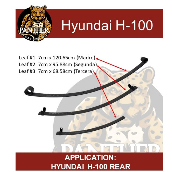 Molye / Leaf Spring for Hyundai H-100 Rear (MATIBAY) | Shopee Philippines