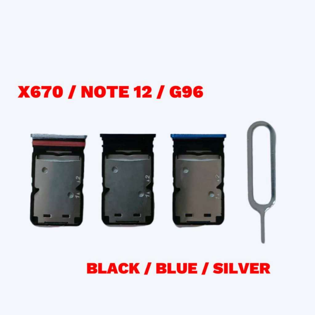 For Infinix X670 Note 12 G96 Sim Card Tray Sim Card Holder | Shopee ...