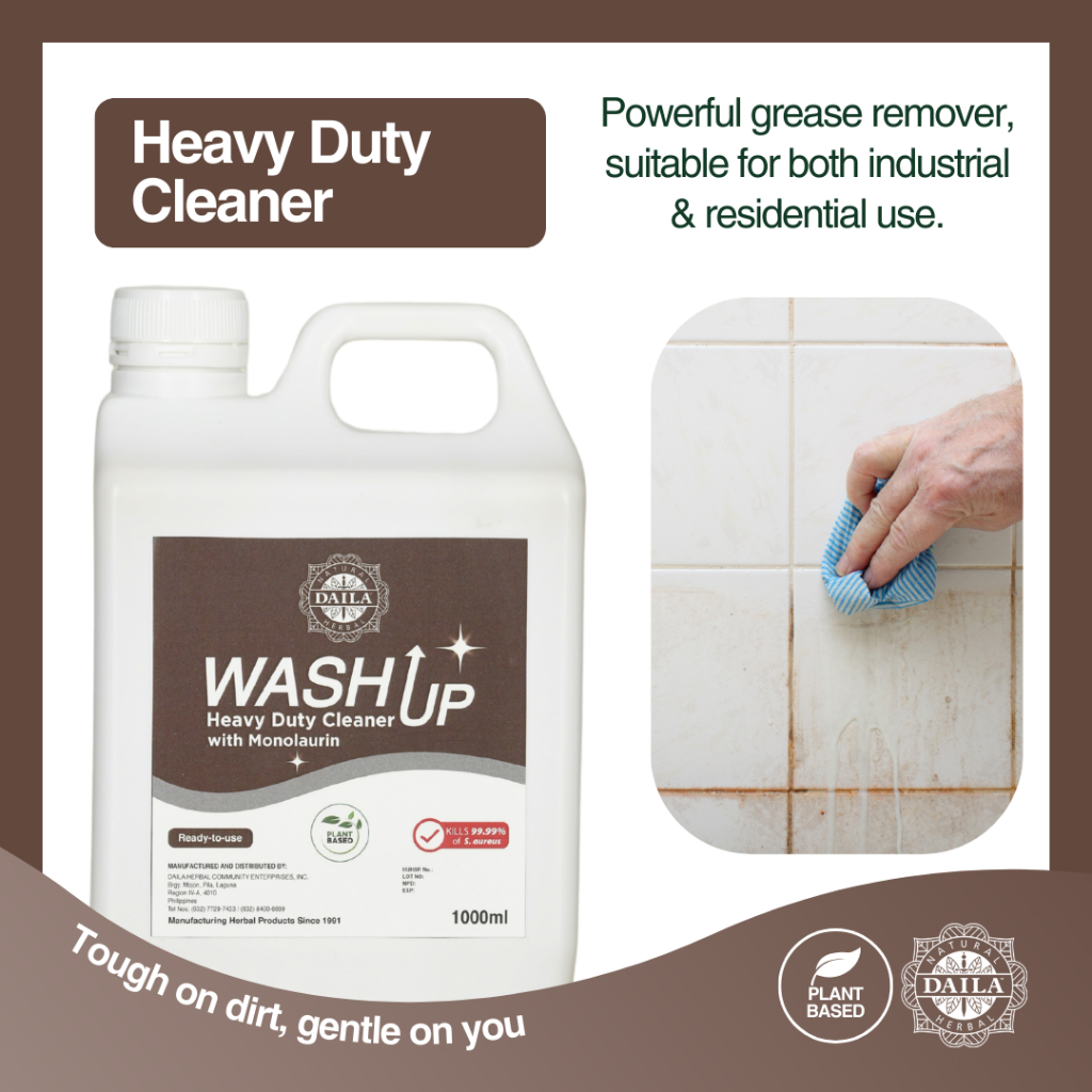 Wash Up Heavy Duty Cleaner with Monolaurin | Natural, Plant-based, Anti ...