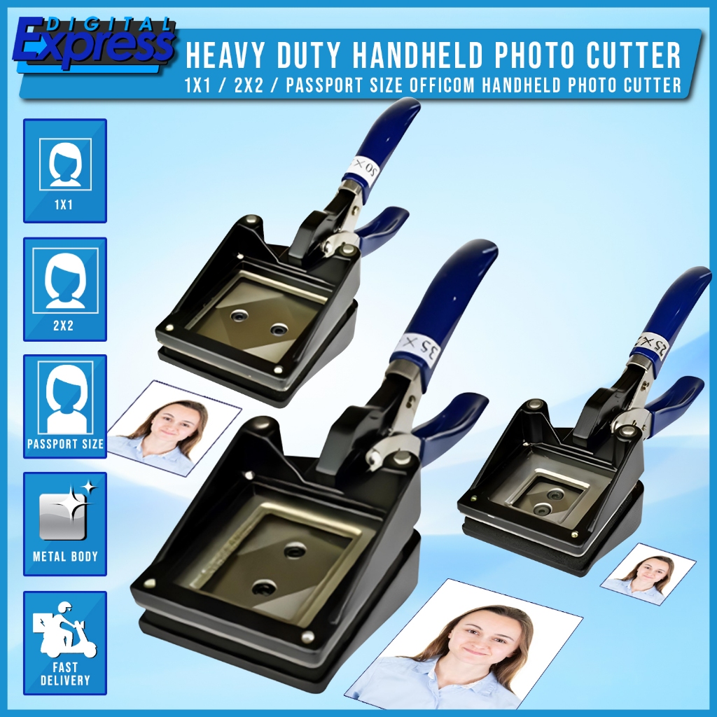 Officom Handy Photo Cutter ID Making Size Puncher 1x1 | 2x2 | Passport ...