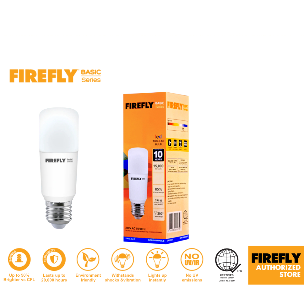 Firefly Basic Series Tubular LED Bulb Pinlight | Shopee Philippines