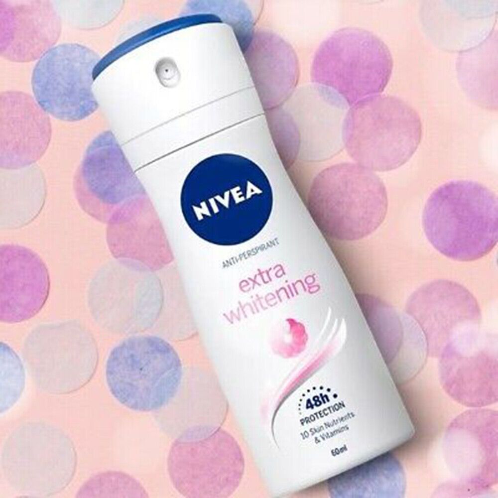 Nivea Anti-perspirant Extra whitening 60ml | Shopee Philippines